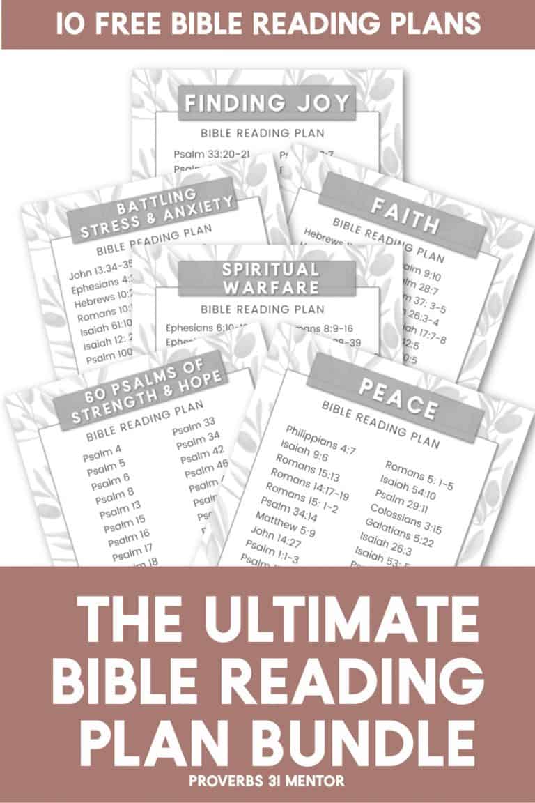 Ultimate Bible Reading Plan Bundle-10 Free Scripture Guides