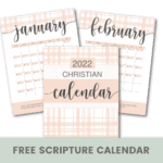Bible Verse Calendars: Free Calendar by Month - Proverbs 31 Mentor