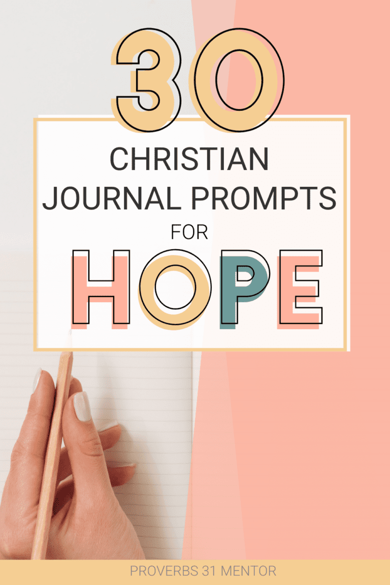 30 Christian Journal Prompts for Hope in All Circumstances