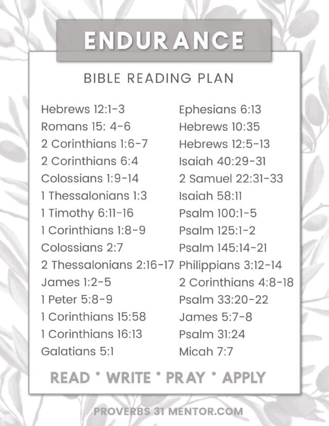 The 30 Best Bible Verses About Perseverance and Endurance