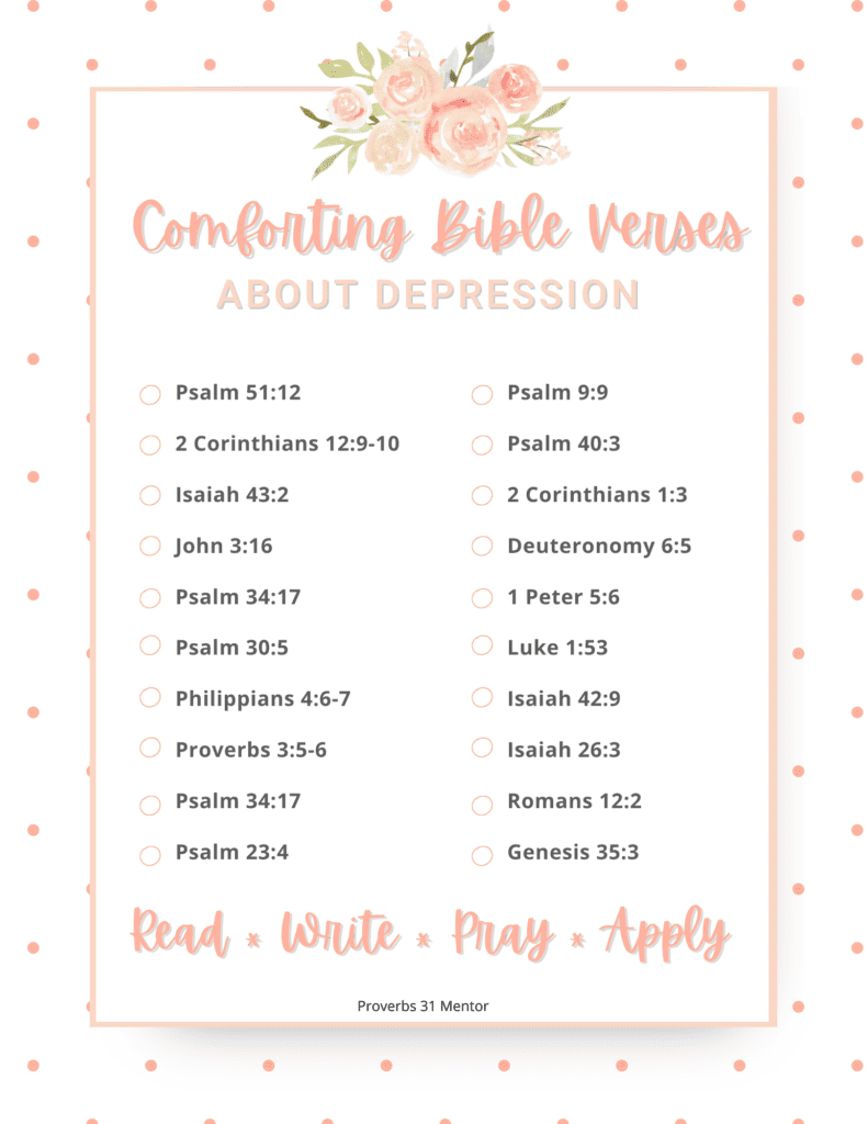 40 Bible Verses About Depression and to Overcome Anxiety KJV