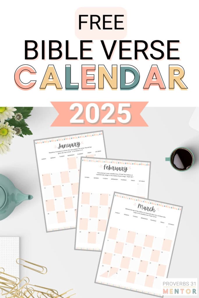 Bible Verse Calendars: Free Calendar by Month