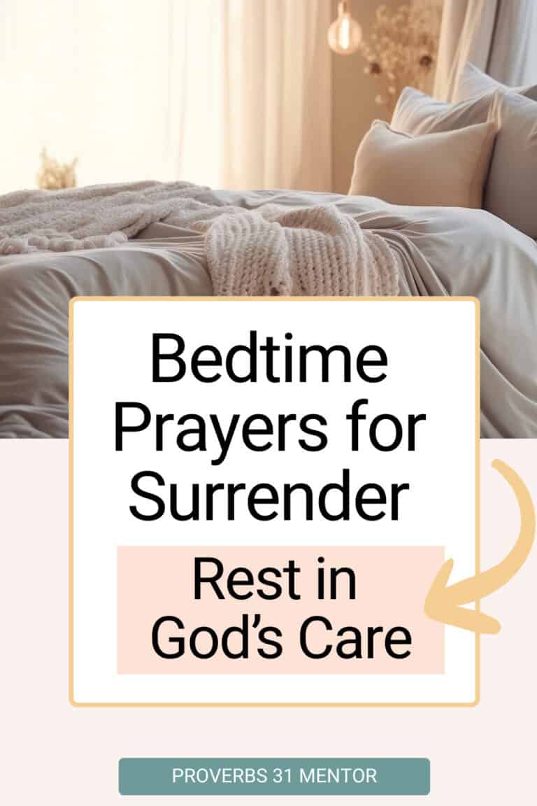 Bedtime Prayers of Surrender to Rest in God’s Care